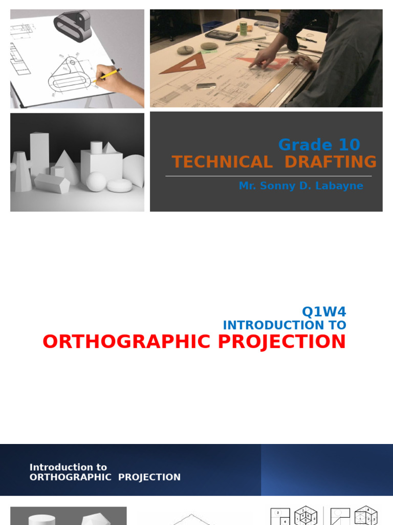 Q1W4 Introduction To Orthographic Projection | PDF