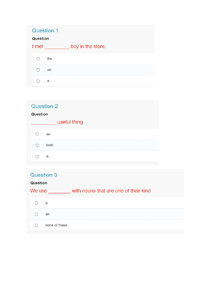 English Test A | PDF