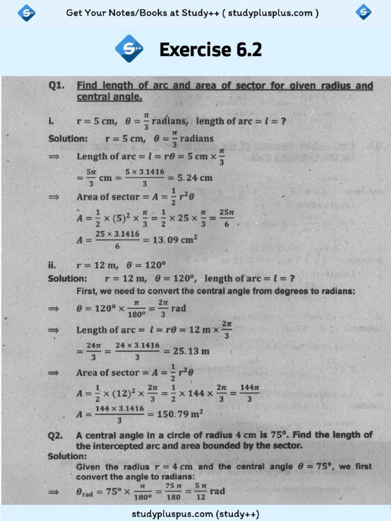 Fbise 9 Maths 6.2 | PDF