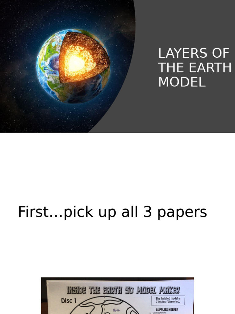 Layers of The Earth Model Instruction 2 | PDF