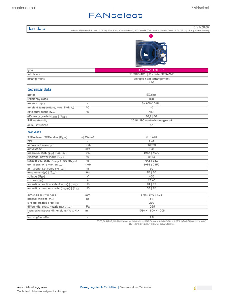 2. AHU-C1-02_Suplly_GR50I-ZID.GL.CR_116905_A01 | PDF | Physical Quantities | Electricity