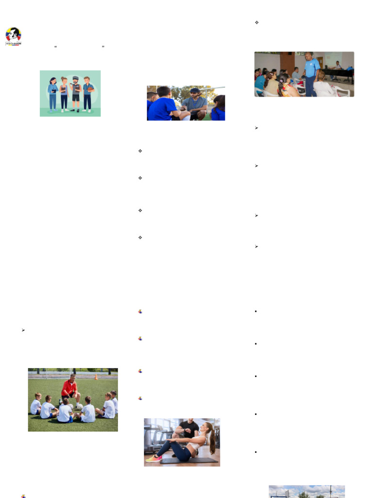 Promotor Deportivo Comunitario: Funciones y Beneficios | PDF | Deportes ...