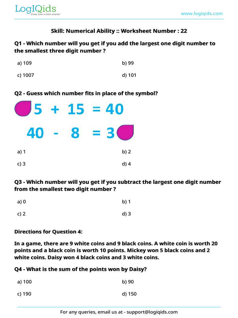 Worksheet 35 Logiqids Mental Ability Worksheet Pdf 3314