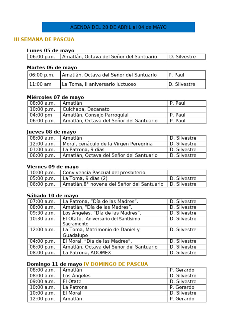 Octava de Pascua | PDF | Iglesia Católica | Fiestas cristianas y días ...