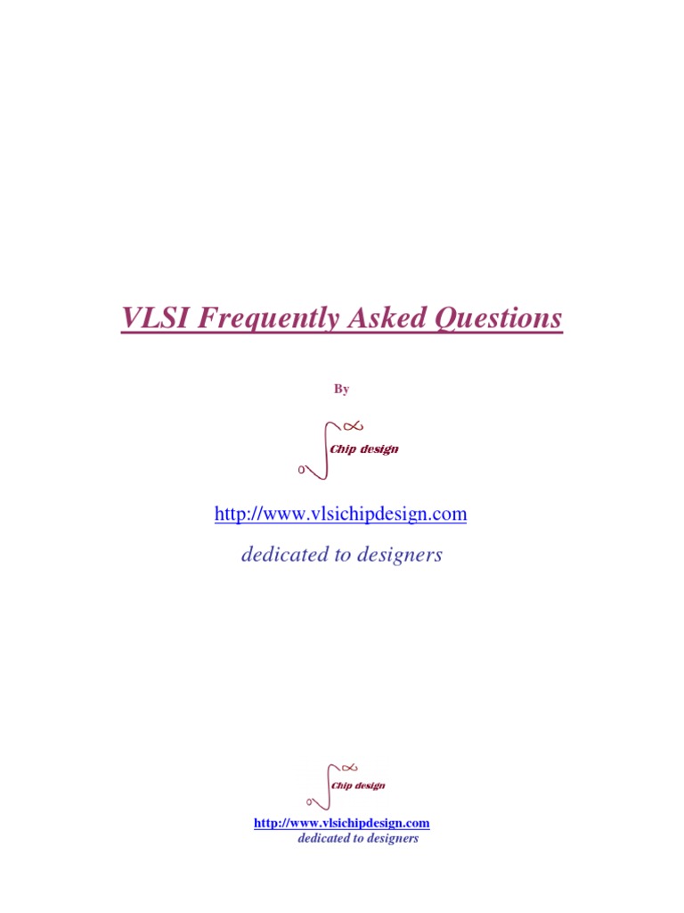 Vlsi Faqs Pdf Mosfet Digital Electronics 
