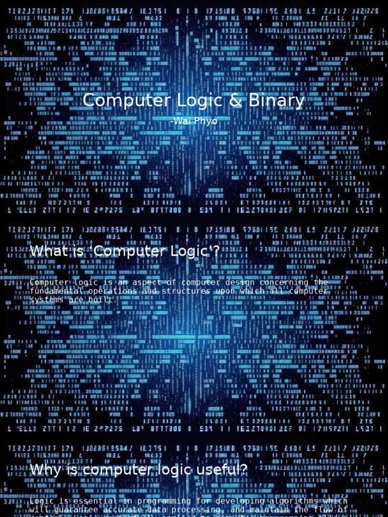 Understanding Computer Logic & Binary | PDF