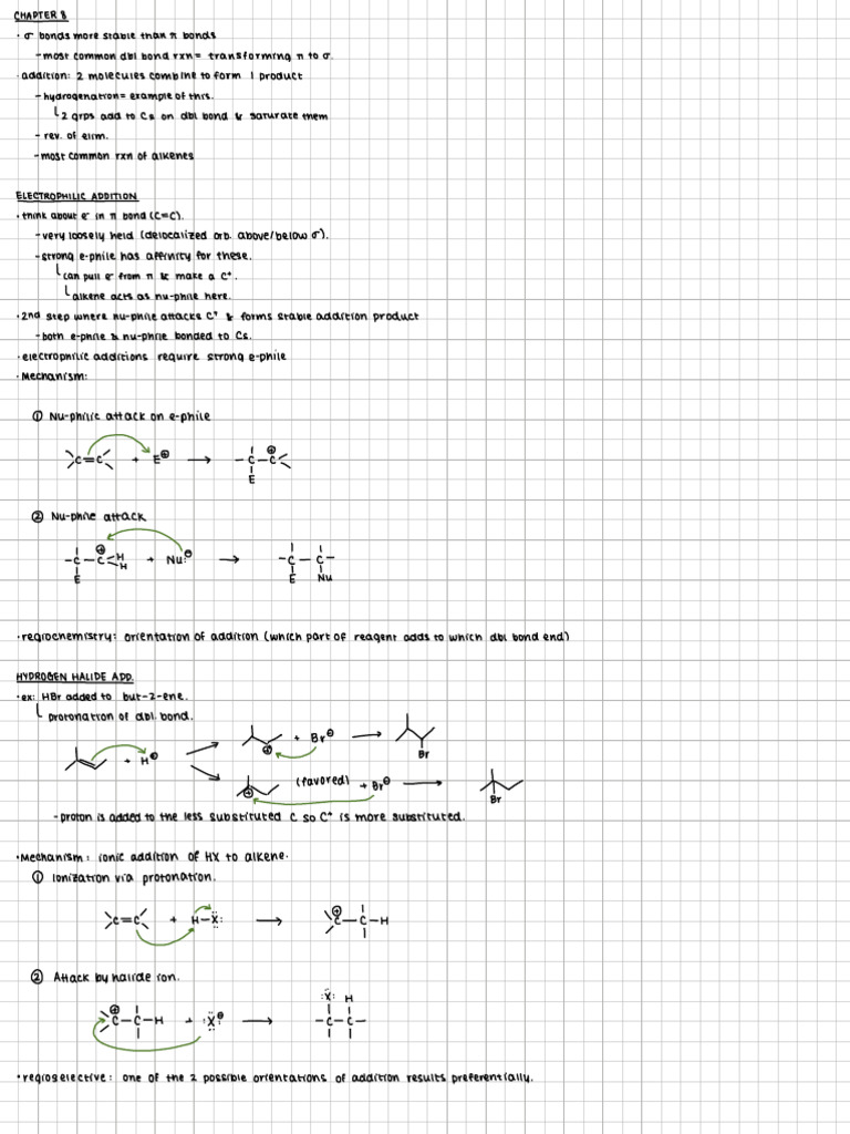 Orgo I Ch. 8 Notes - PDF - PDF Expert | PDF
