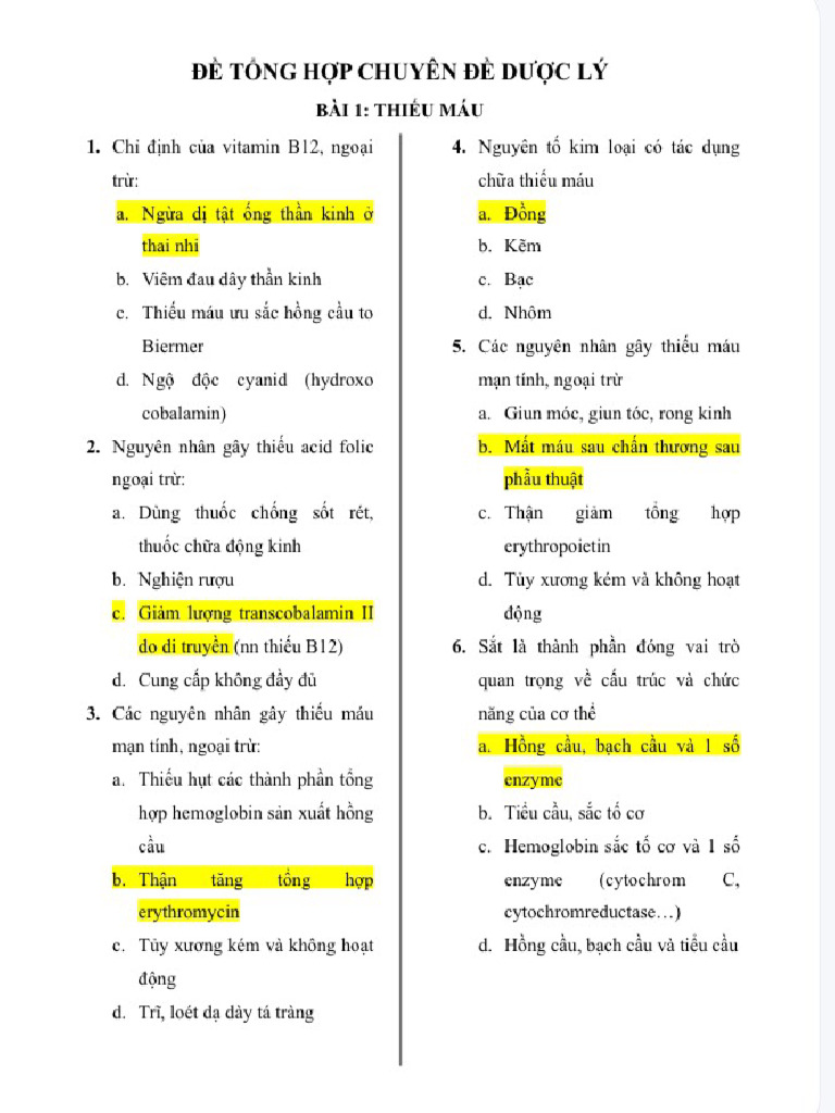 Chuyen de Duoc Ly | PDF