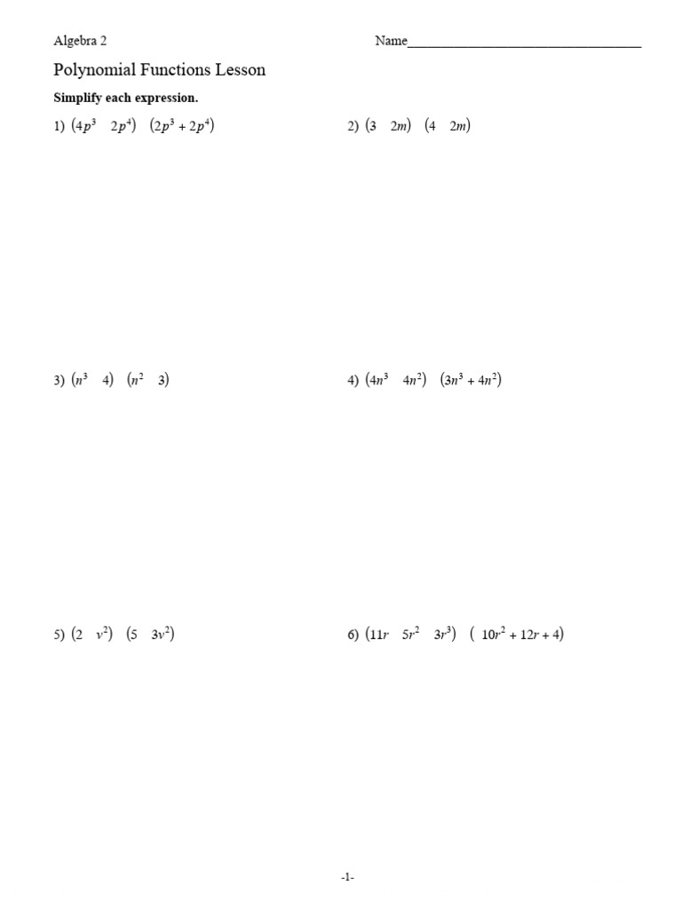 Polynomial Functions | PDF