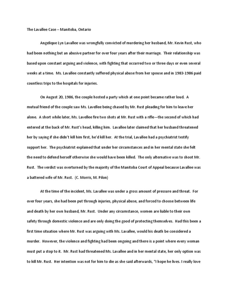 Angelique Lyn Lavallee Was Wrongfully Convicted of Murdering Her ...