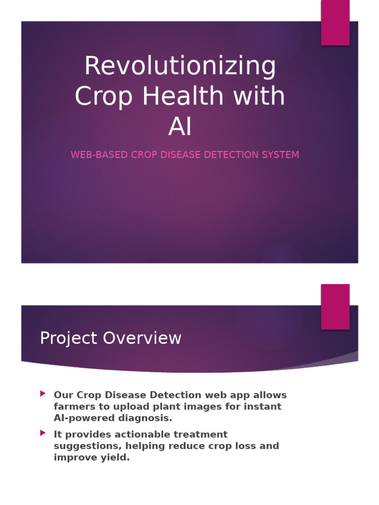 Crop Disease Detection 22101B0017 | PDF