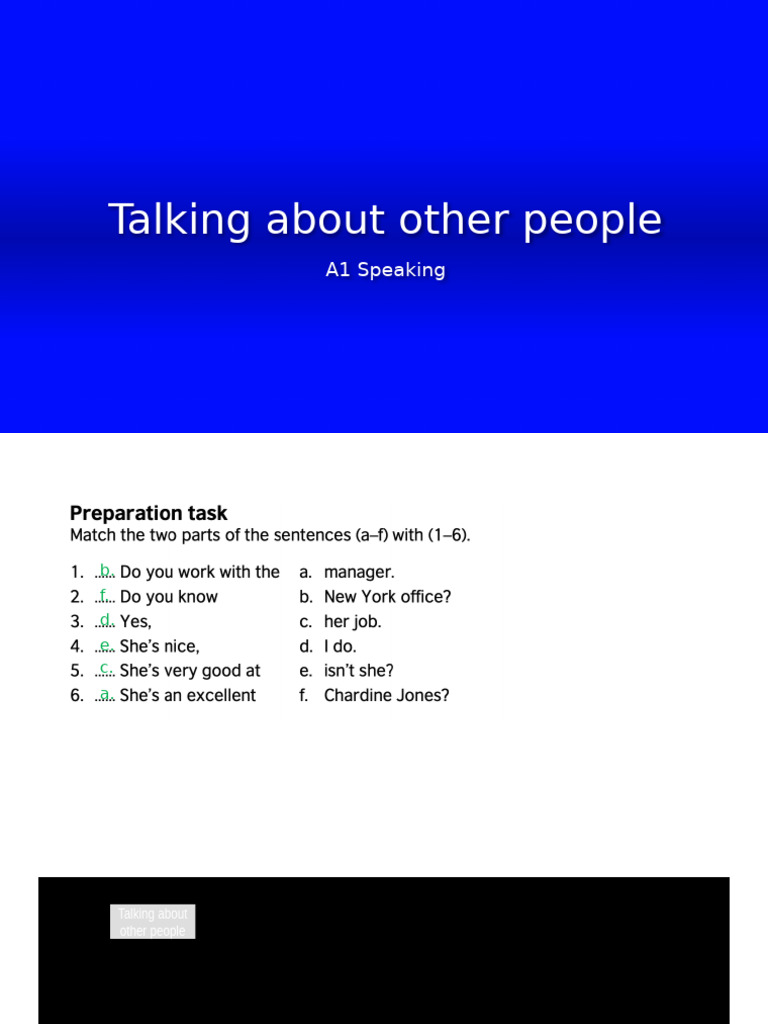 4) Talking About Other People | PDF