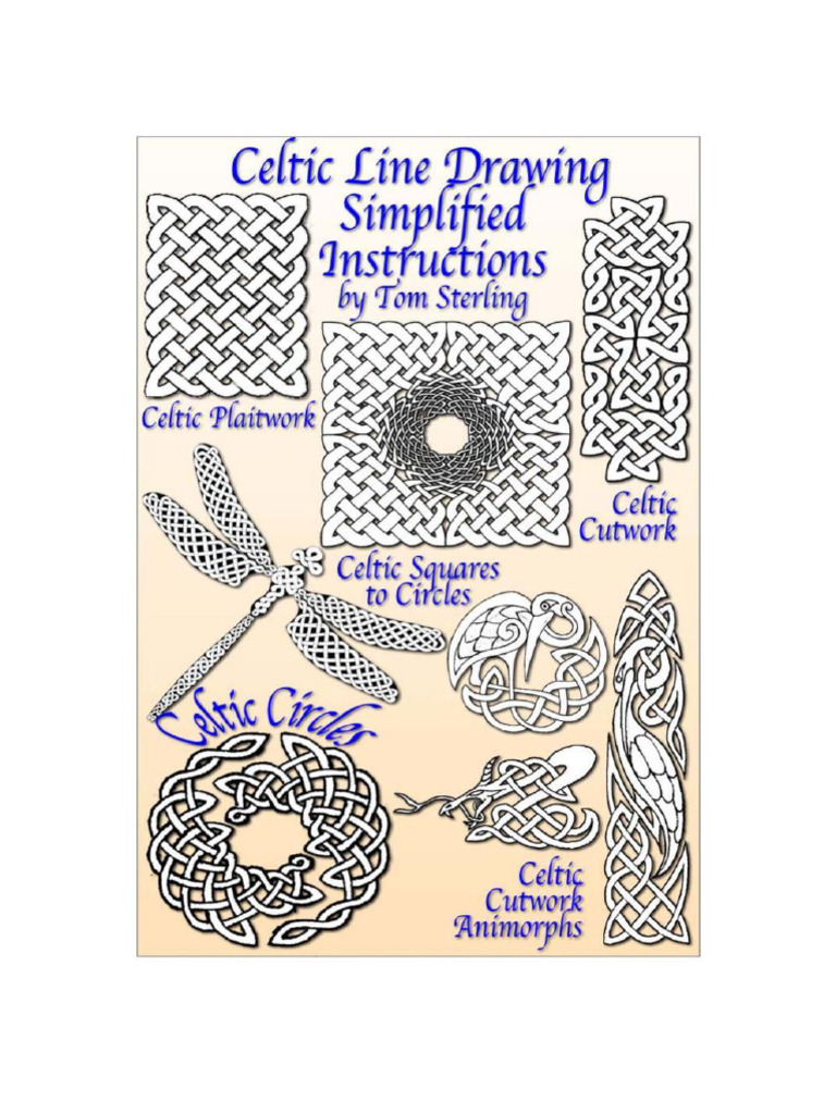 Celtic Line Drawing - Simplified Instructions - Tom Sterling | PDF