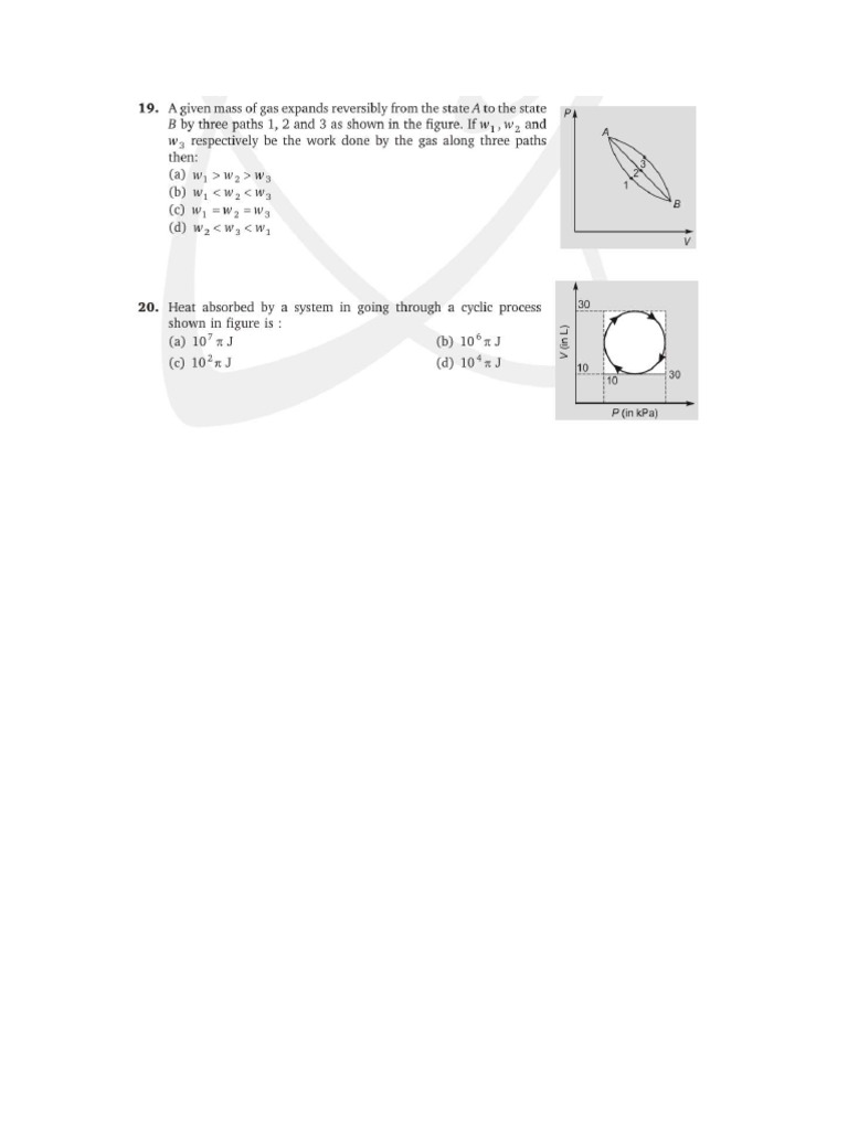 Work in Cyclic Process DPP | PDF