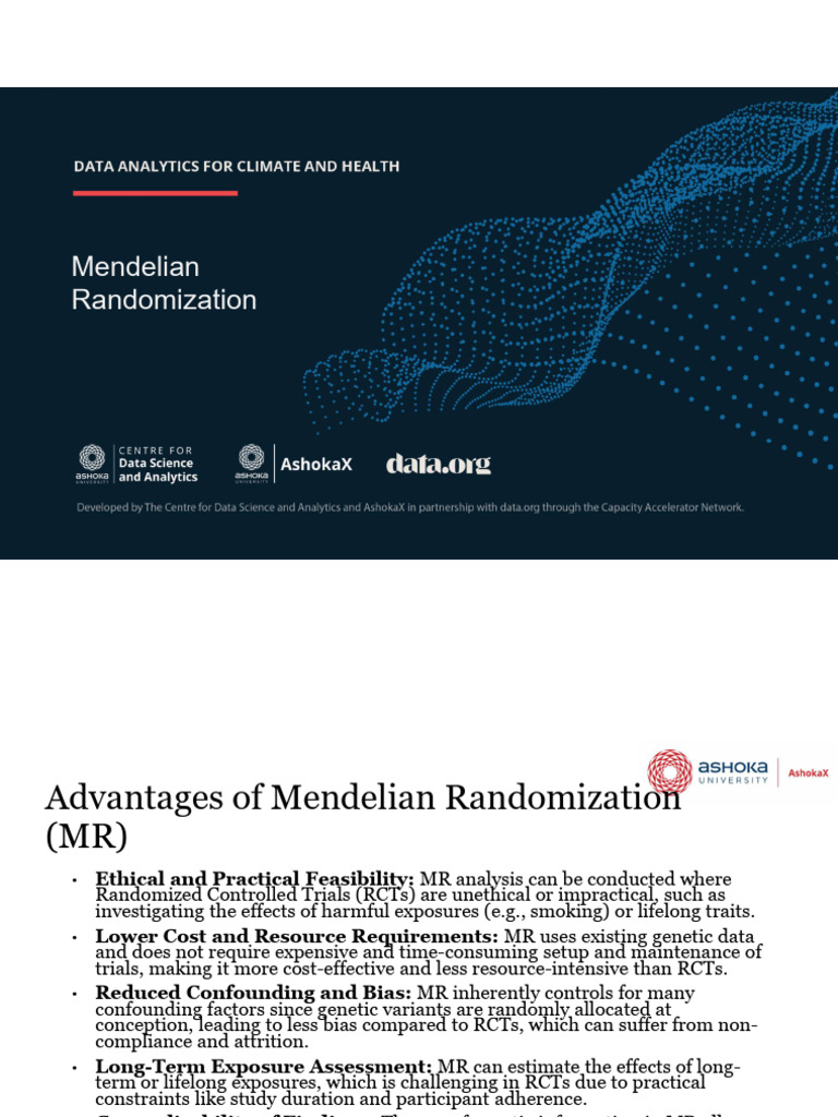 2.3 - Mendelian Randomization - Slides | PDF | Randomized Controlled ...