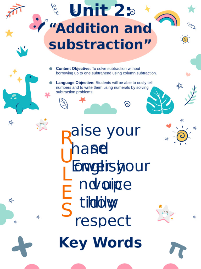 Math Unit 2 L4 | PDF | Subtraction | Arithmetic