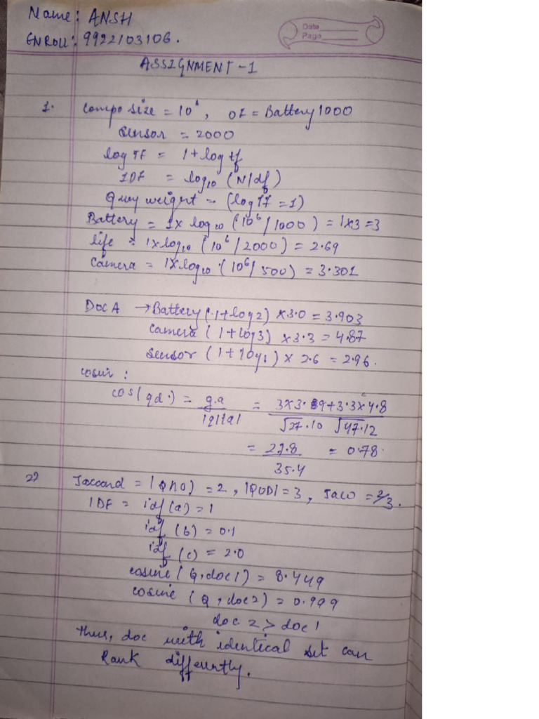 Ansh IR Assignment | PDF