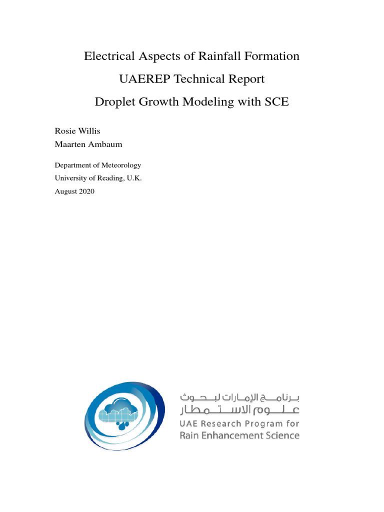 Droplet Growth Summary-2 | PDF | Aerosol | Drop (Liquid)