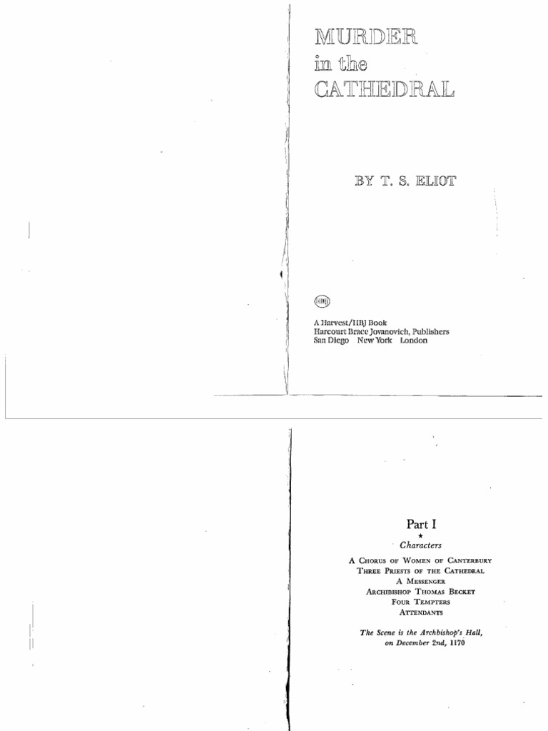 Murder in the Cathedral | PDF