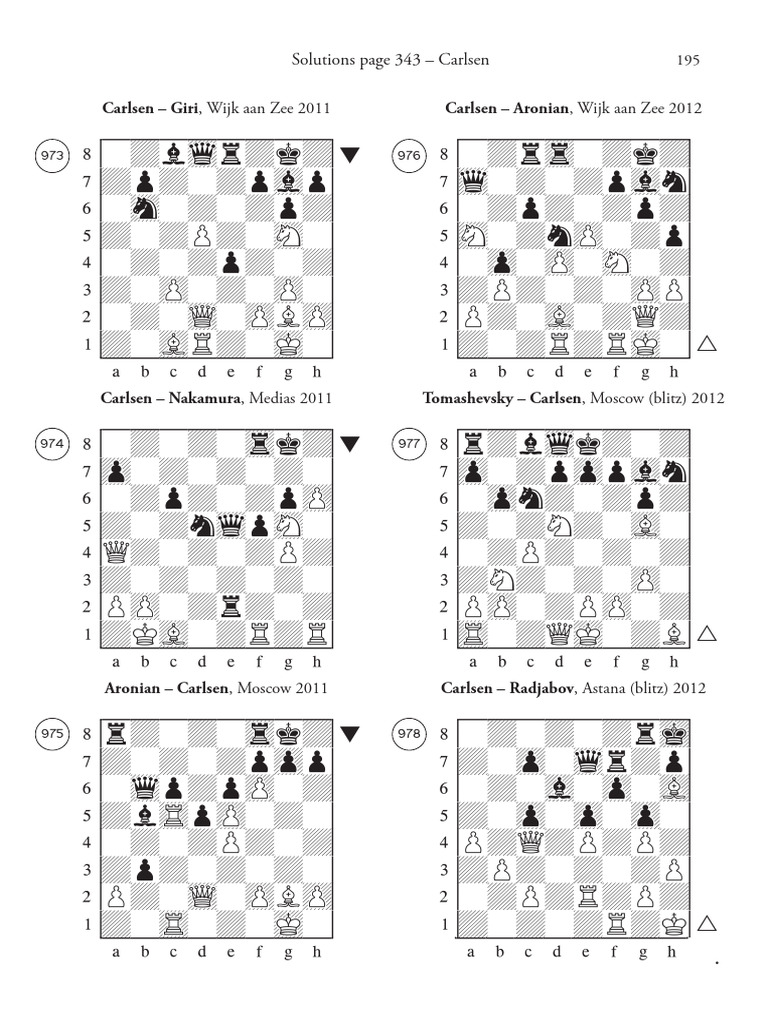 Chess Game Notations and Solutions | PDF | Chess Grandmasters | Chess ...