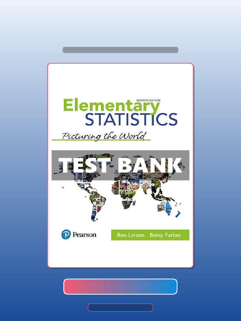 Answers for Elementary Statistics Picturing the World 7 Ed Larson eBook ...