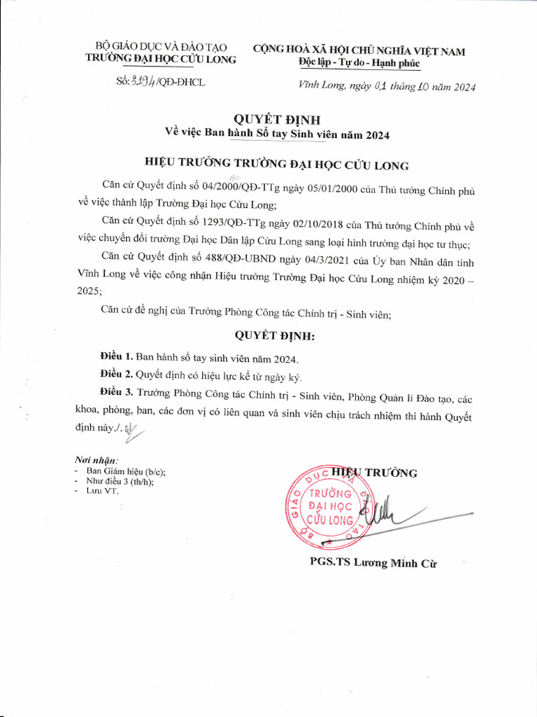 So Tay Sinh Vien | PDF