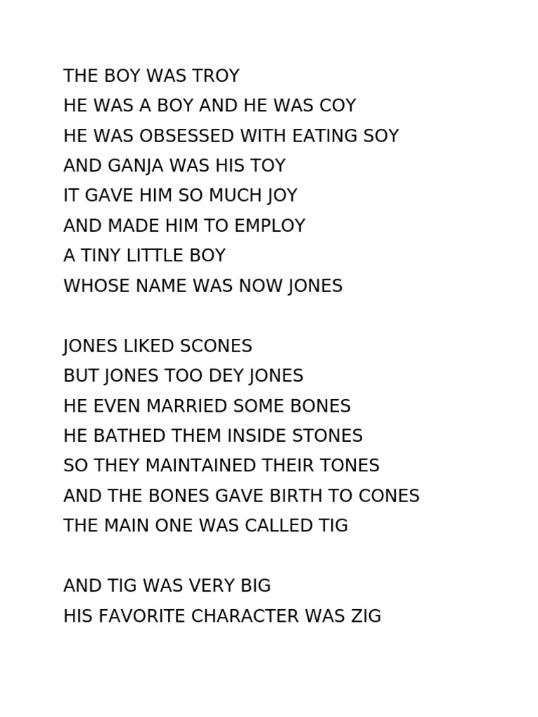 Whimsical Rhymes of Troy and Friends | PDF