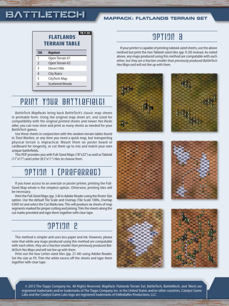 E-CAT35MPT001 BattleTech - MapPack - Flatlands Terrain Set - Preview ...