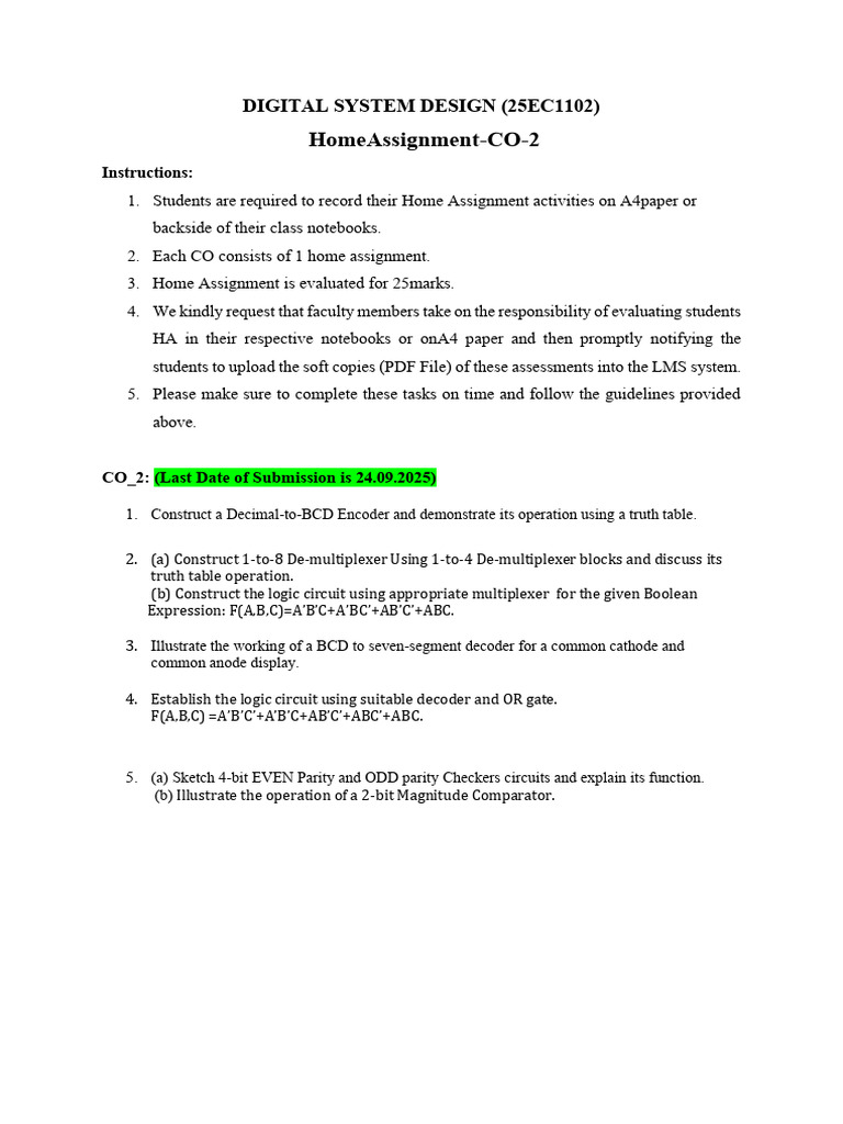 Home Assignment Co2 Pdf
