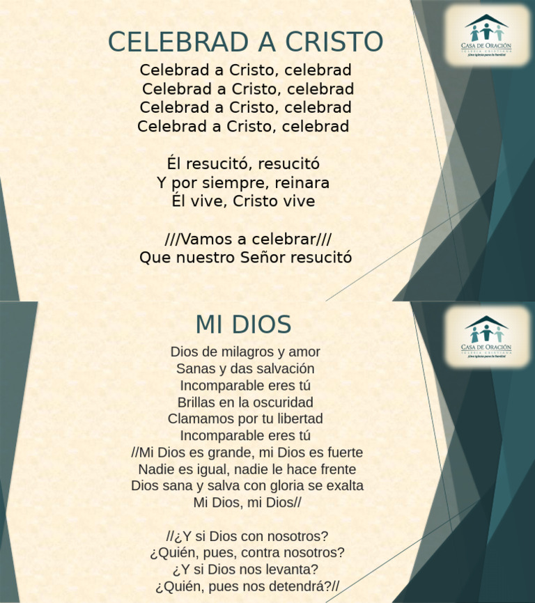 Celebrad A Cristo I Mi Dios | PDF
