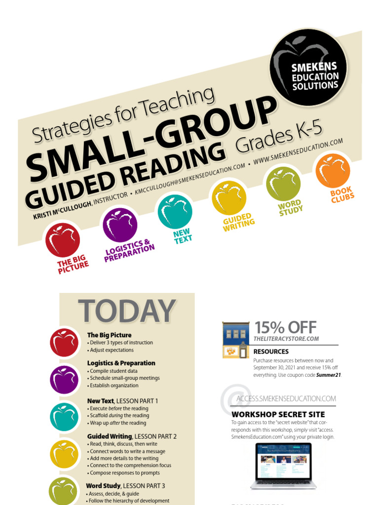 2021-Small-Group-Guided-Reading-HANDOUT | PDF | Psycholinguistics | Writing