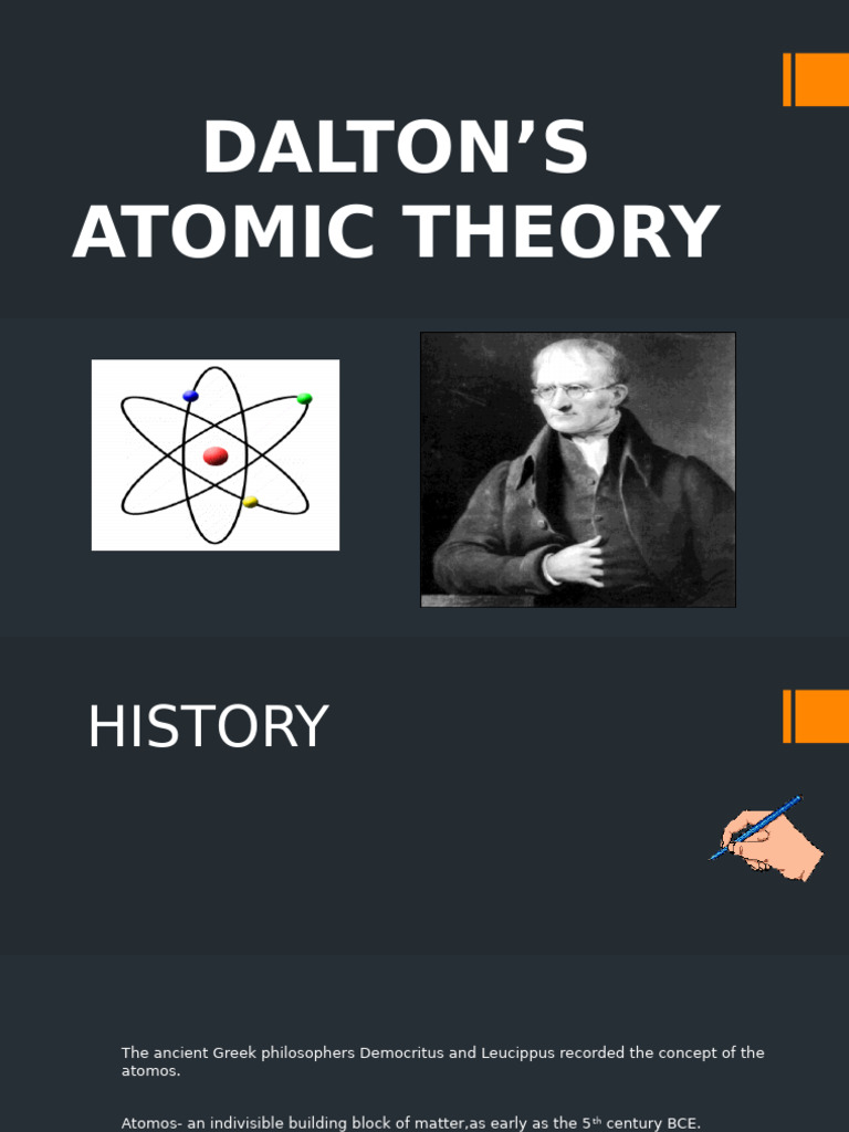 4 - Dalton's Atomic Theory | PDF