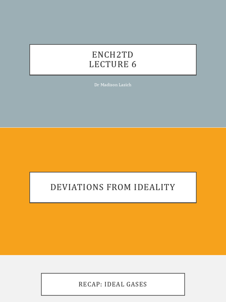 Deviations from Ideal Gas Behavior | PDF | Gases | Physical Phenomena
