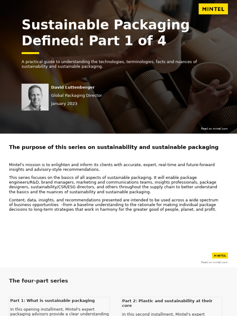 Understanding Sustainable Packaging Basics | PDF | Sustainability ...