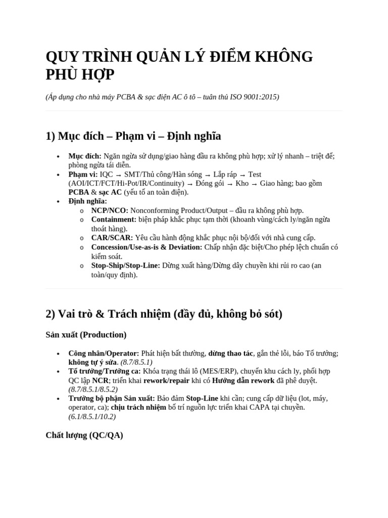 NC Procedure Vietnam | PDF