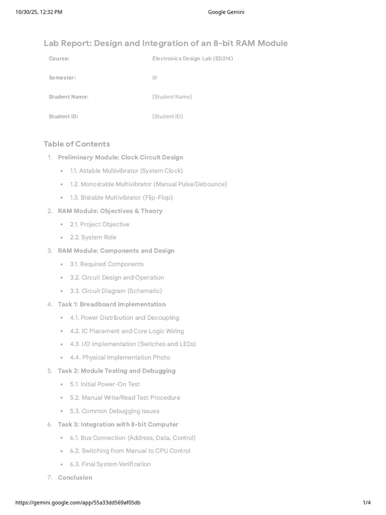 EDL 8bit | PDF | Random Access Memory | Computer Memory