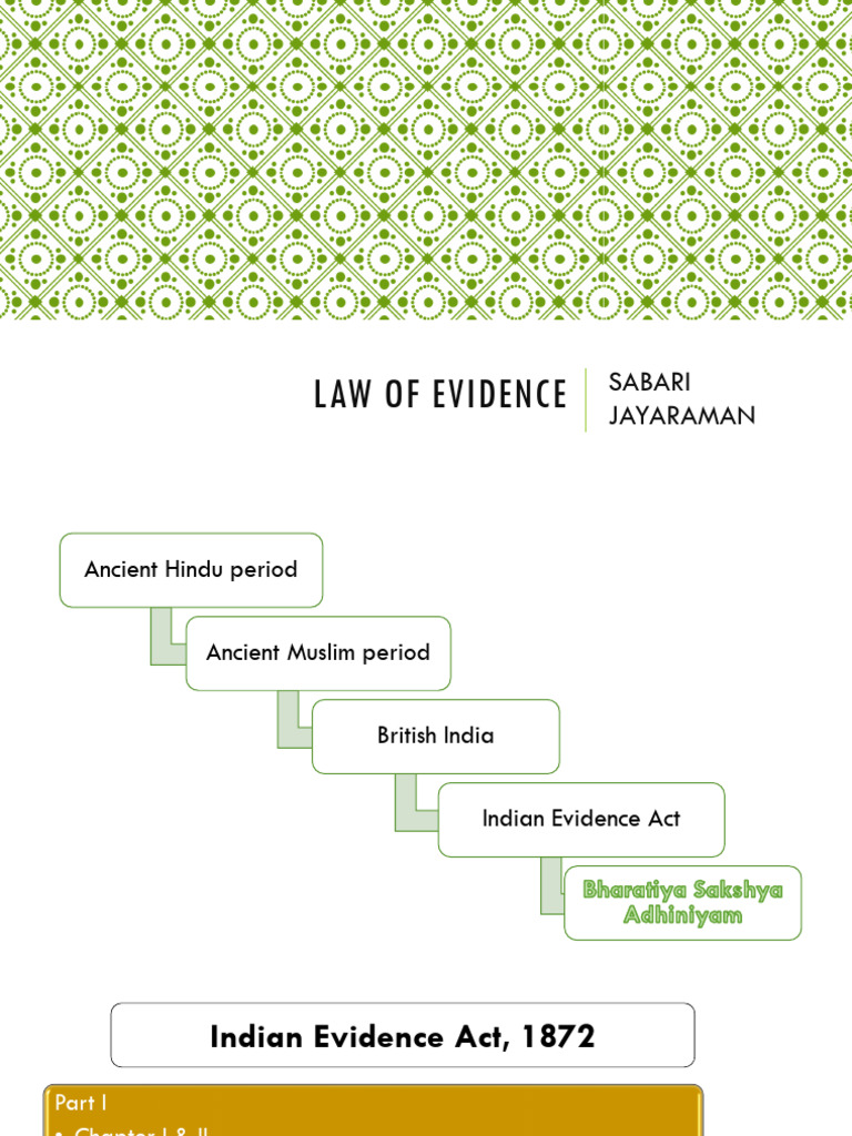 Law of Evidence | PDF | Legal Procedure | Public Law