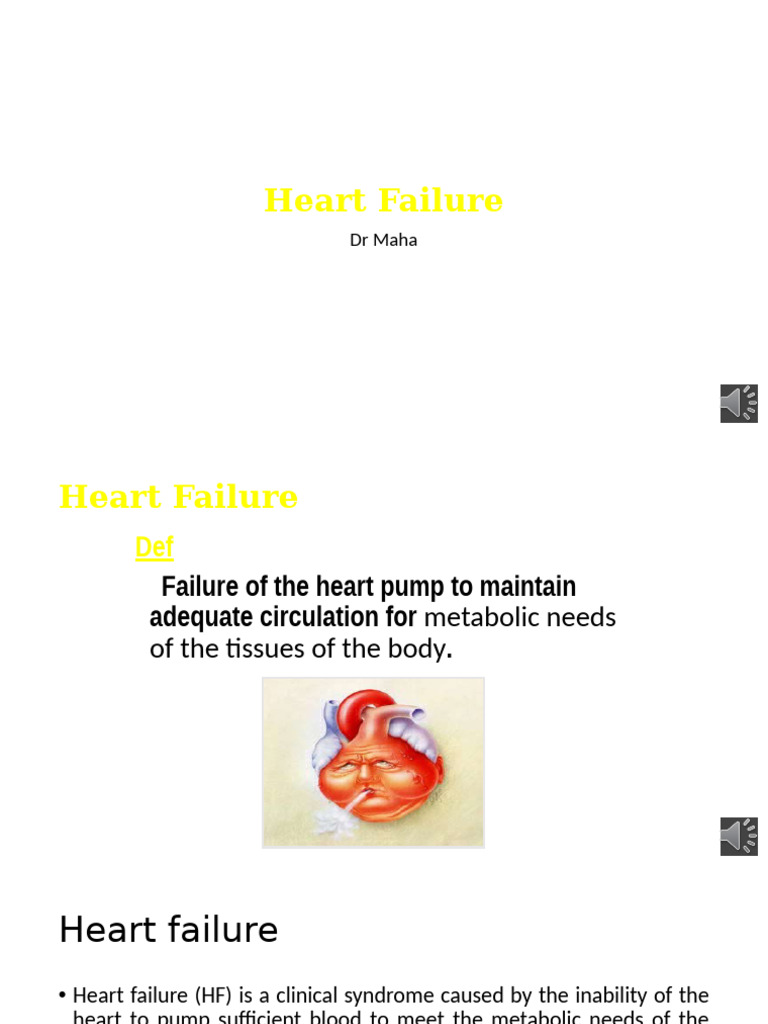 Lec 7 Heart Failure | PDF | Heart Failure | Heart