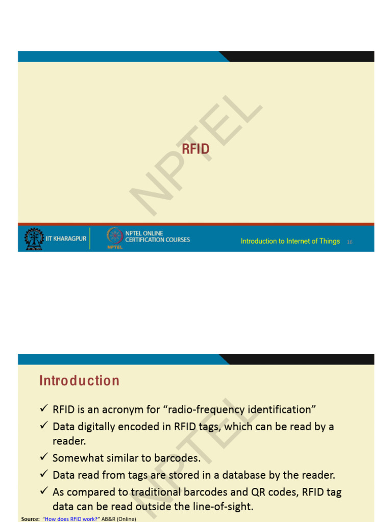 Unit 1communication Protocols RFID | PDF | Radio Frequency ...