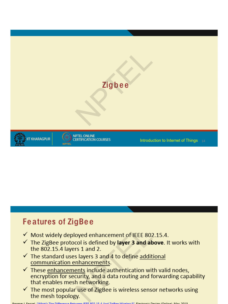 Unit 1communication Protocols Zigbee | PDF | Computer Network ...