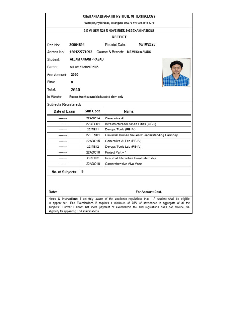 Receipt Details | PDF