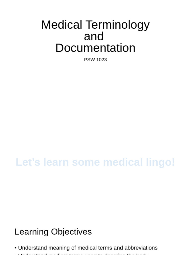 Chapter - 25 - Medical Terminology | PDF | Medical Specialties ...