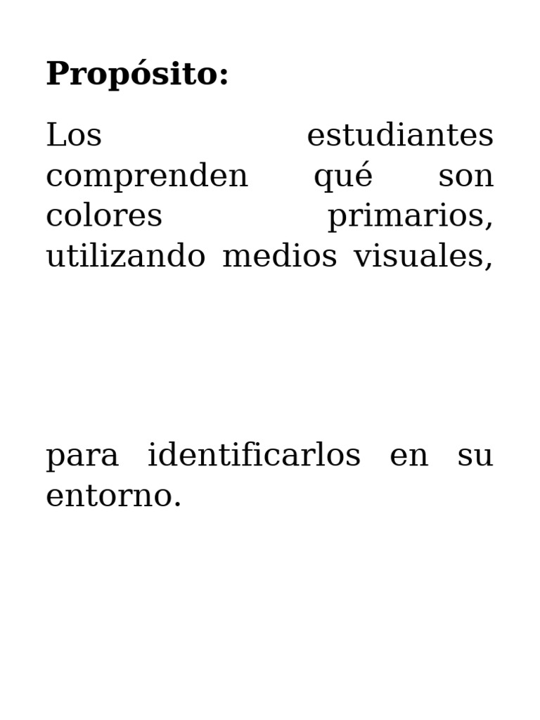 Propósito | PDF