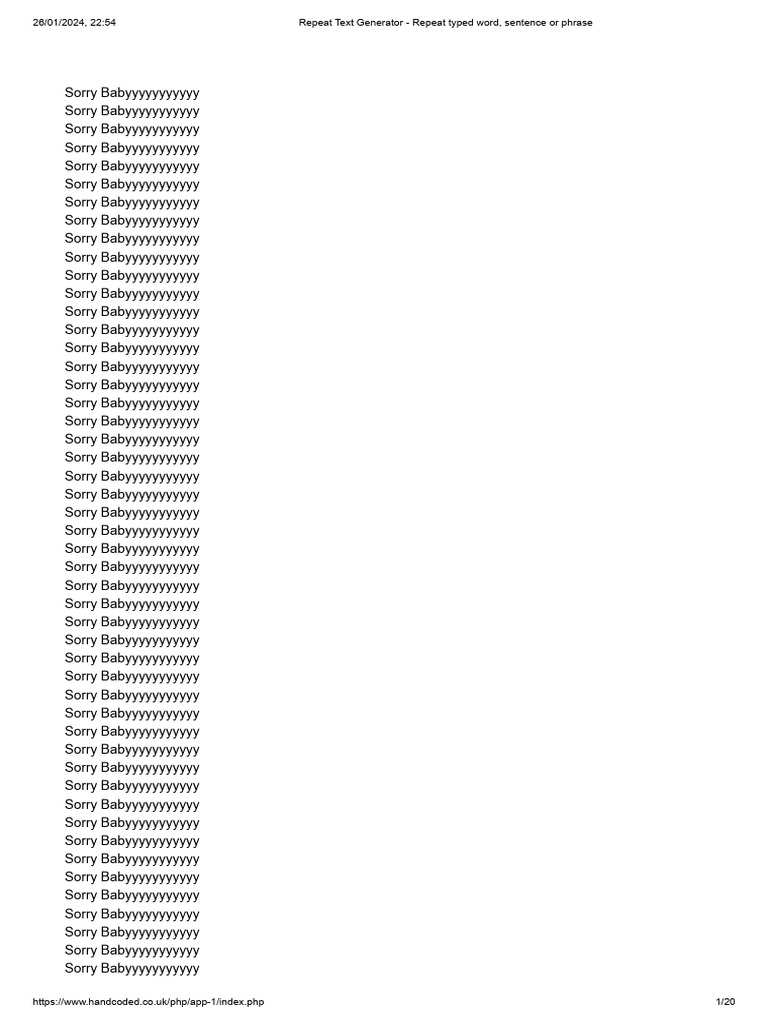 Sorry Babyyyyyyyy | PDF