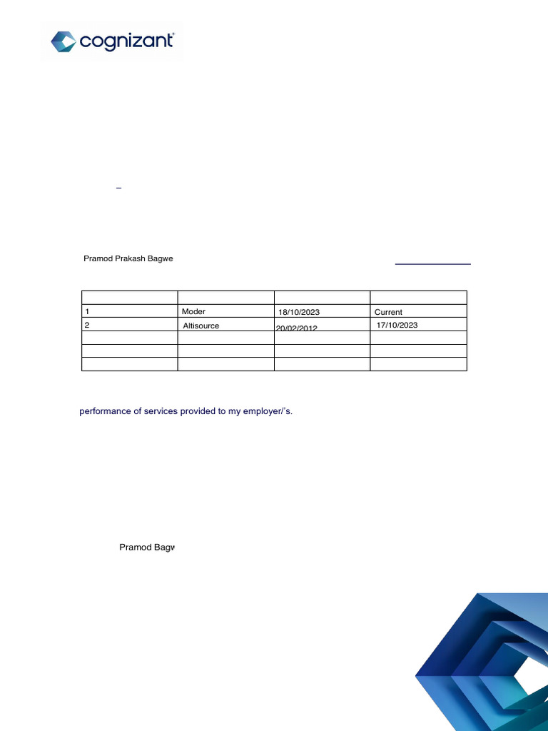 Non-Solicit Self Declaration Form | PDF