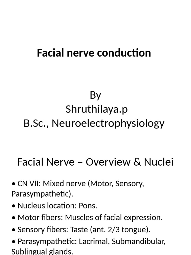 Facial Nerve and Blink Reflex | PDF | Human Anatomy | Nervous System