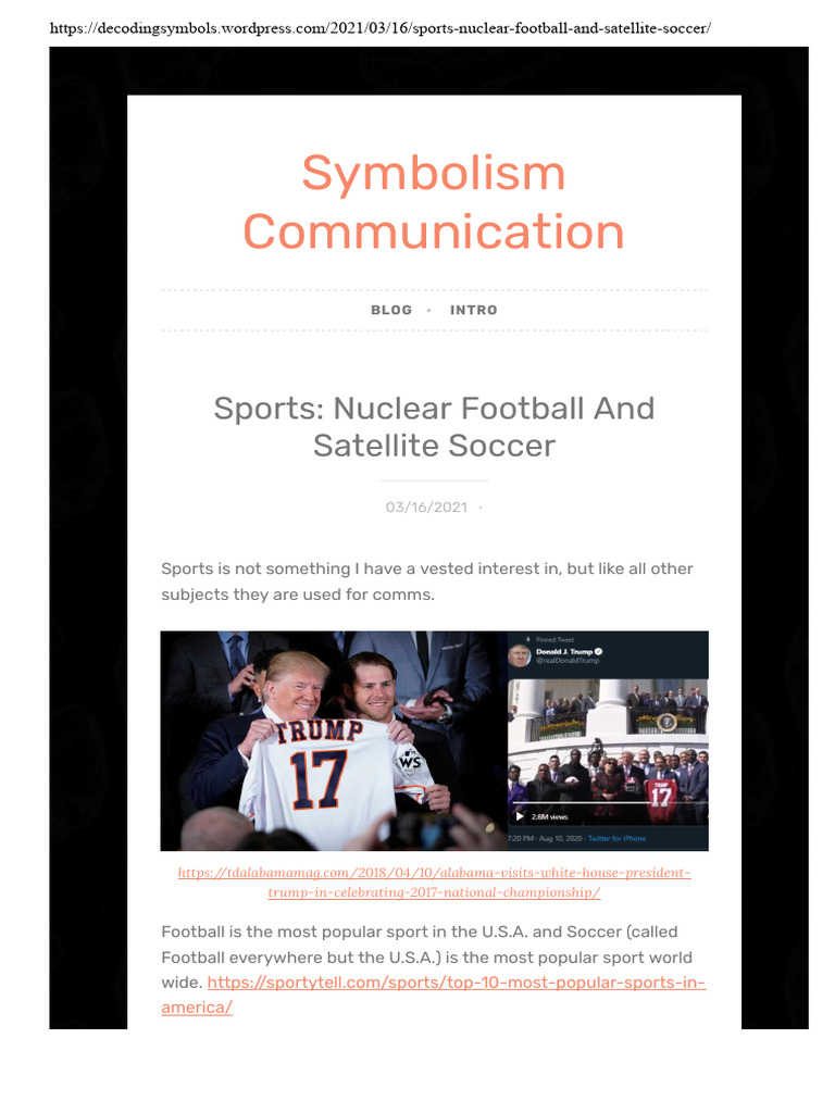 Sports - Nuclear Football and - Satellite Soccer | PDF