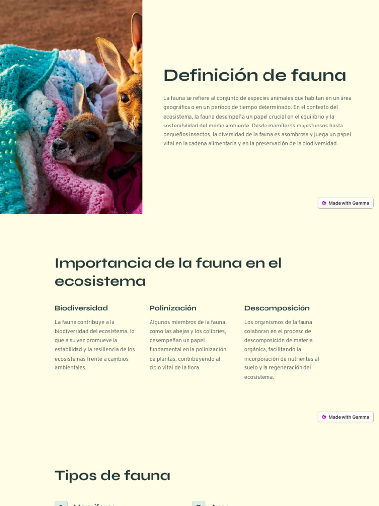 Definición y tipos de fauna | PDF | Fauna | Aves