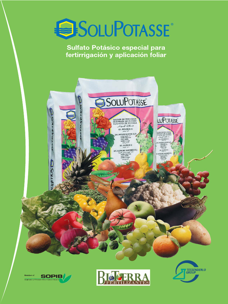 Fertilizante SoluPotasse®: Potasio Eficaz | PDF | Fertilizante ...