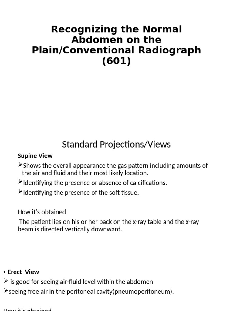 Recognising The Normal Abdomen | PDF